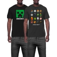 Men's Minecraft Character Boxes Graphic Tee Navy Blue Heather 3X Large ...