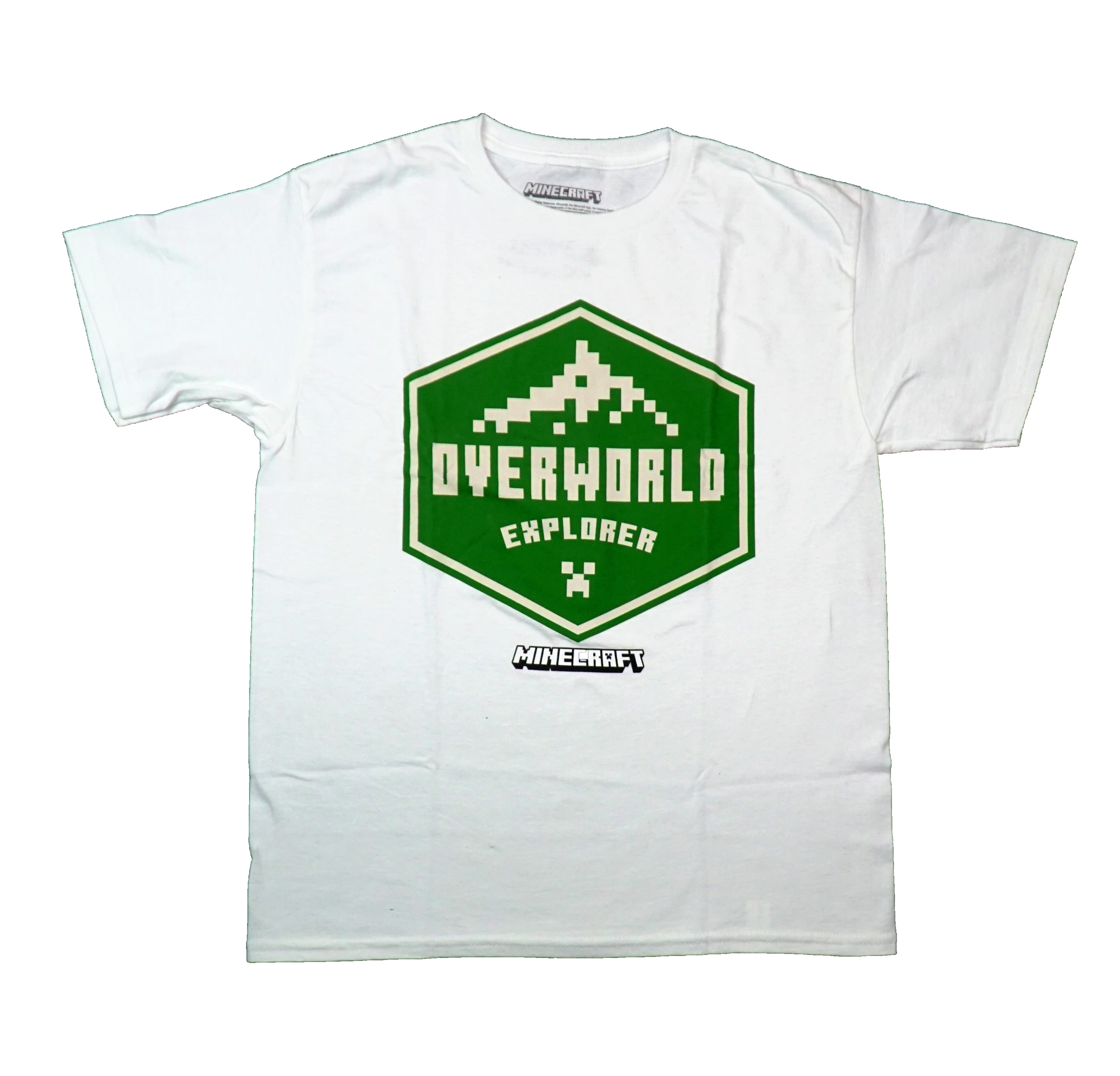 Minecraft Mens T-Shirt - Overworld Explorer Logo (X-Small) - Walmart.com