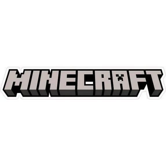 Minecraft Mine Craft Logo Text Name Sticker Window Decal Phone Decal ...