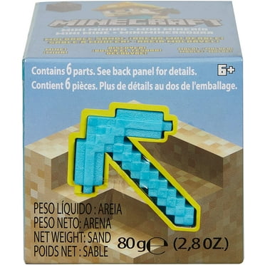 Minecraft Officially Licensed Toy Sand Mining Kit with Spawn-Egg Shaped ...