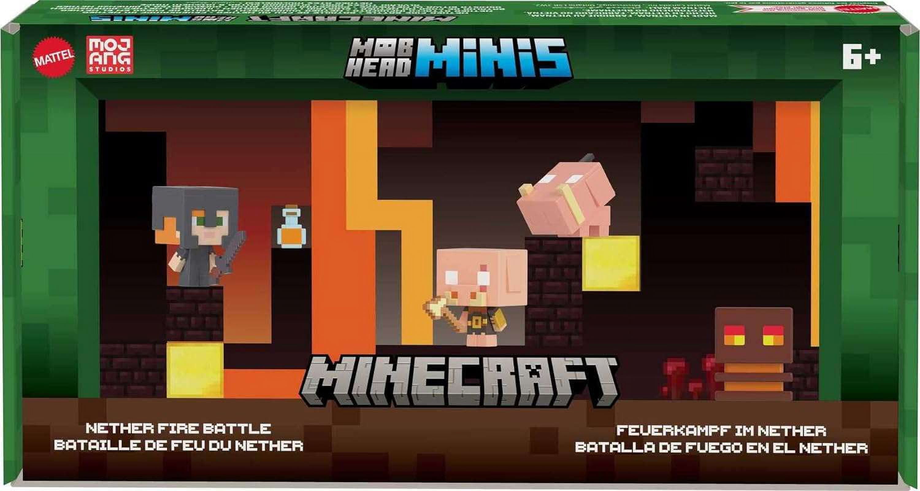 Minecraft Mob Head Minis Nether FIre Battle Story Pack - Walmart.com