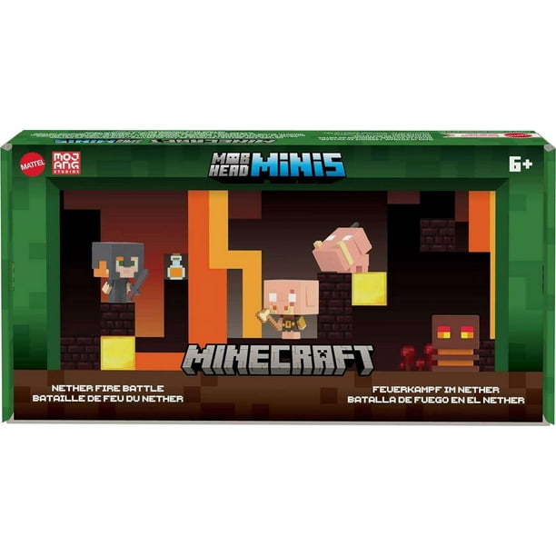 Minecraft Mob Head Minis Nether FIre Battle Story Pack - Walmart ...