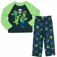 Minecraft Exclusive Boys 2-Piece Pajama Set, Sizes 4-12 - Walmart.com