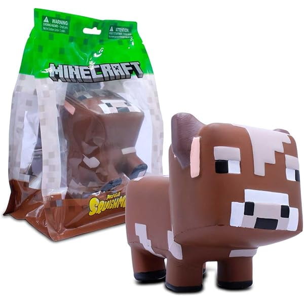 Minecraft Mooshroom Cow Mega SquishMe Series 4 – Official 6″ Slow-Rise ...