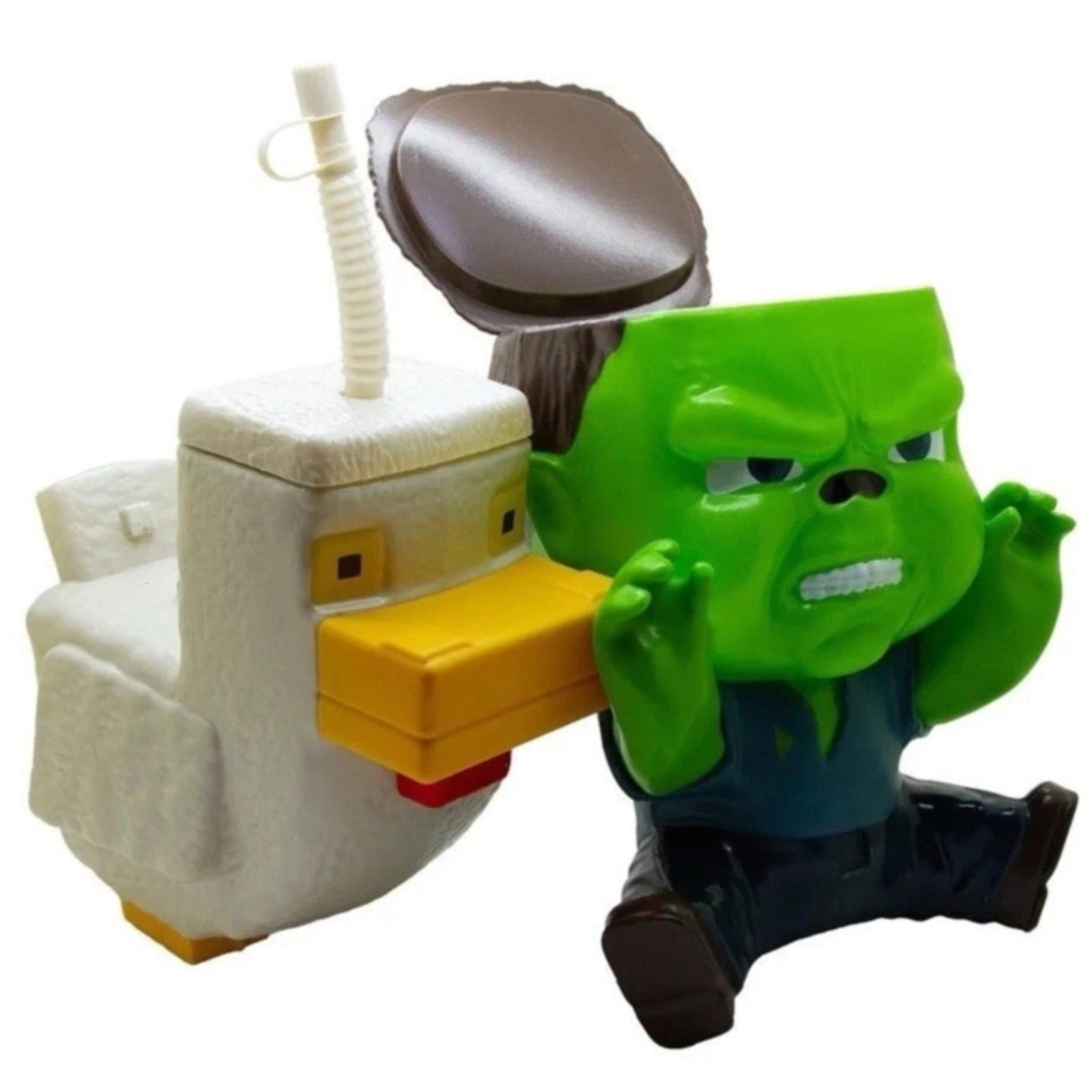 Minecraft Movie 2025 Chicken Jockey Popcorn Bucket & Cup Set by ...