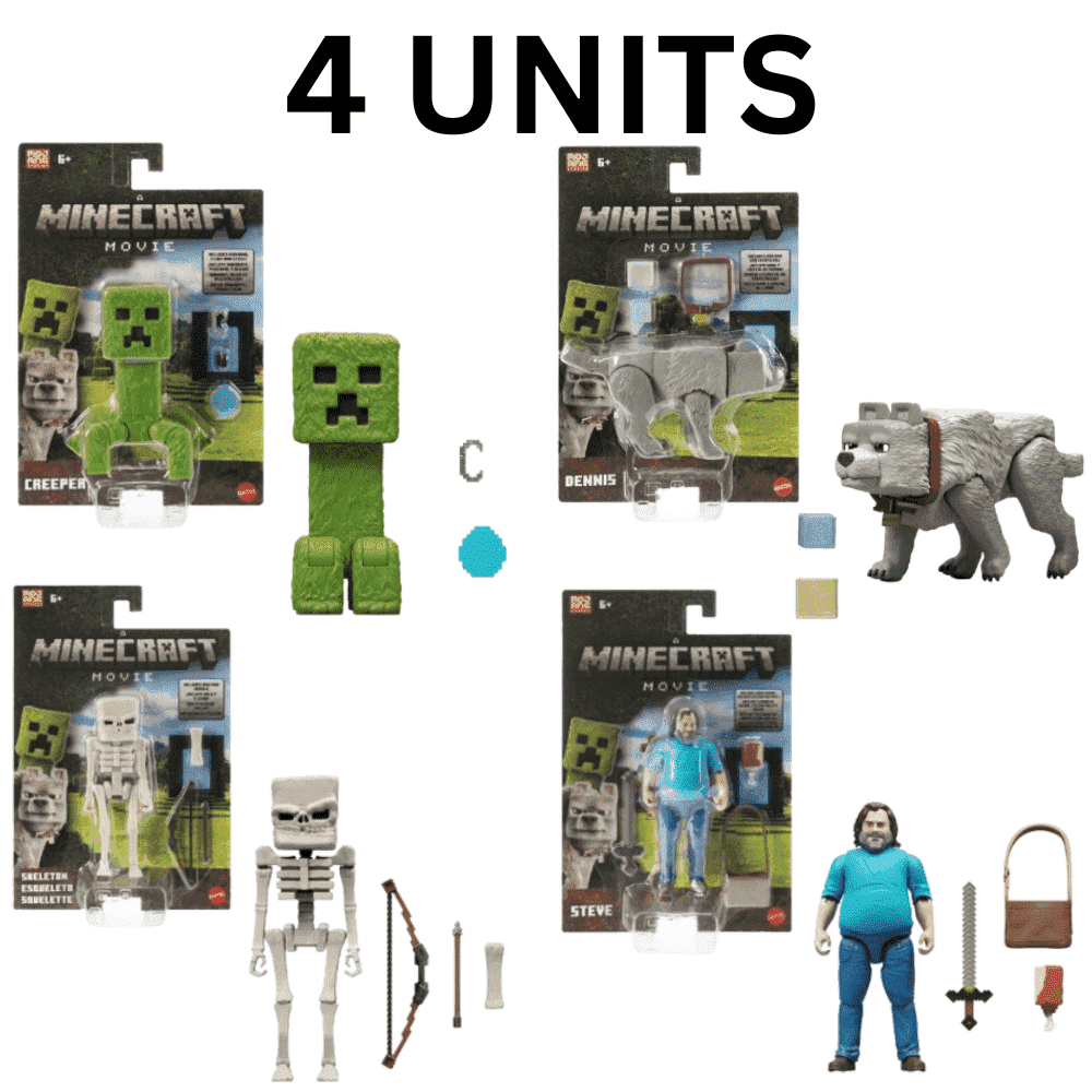 Minecraft Movie Action Figure Set Posable Collectible Toys with ...