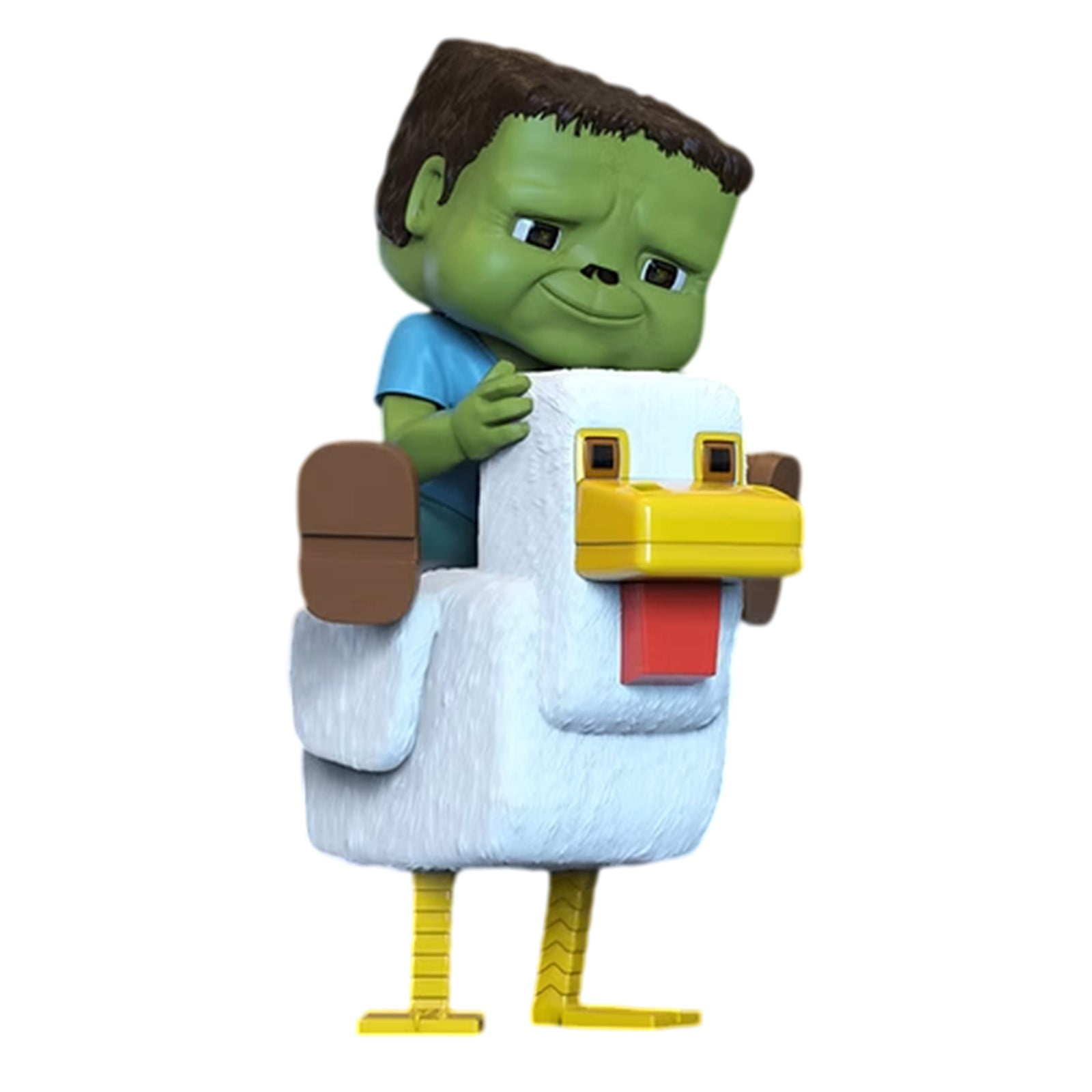 Minecraft Movie Chicken Jockey! BUNDLE Chicken Statue Life Size Or Any ...