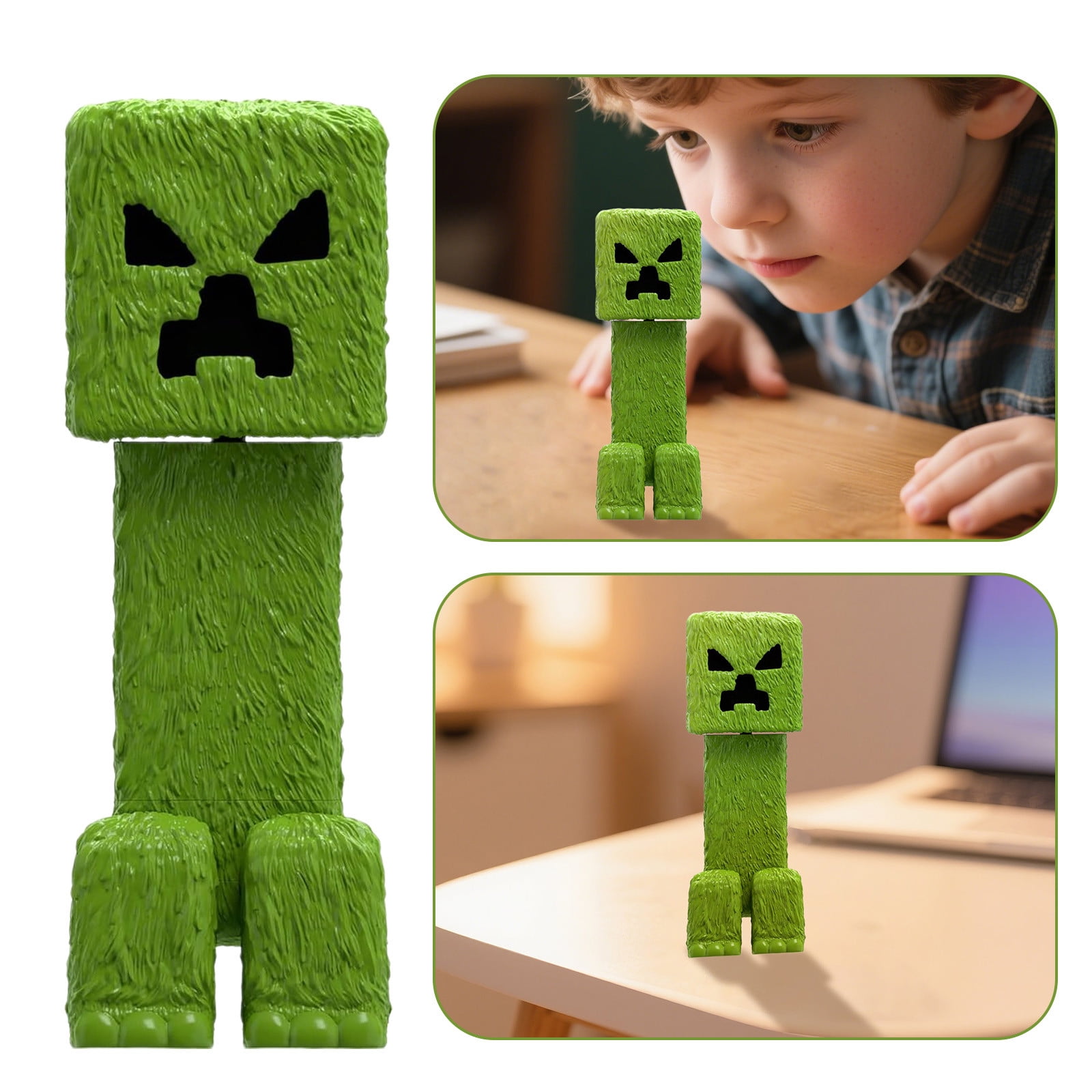 Minecraft Movie Creeper Figure 7.08-Inch Toy, Collectible for Play ...