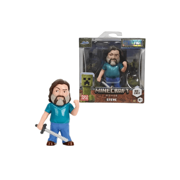 Minecraft Movie Metalfigs Steve Figure 6cm Diecast by Jada 2025 ...