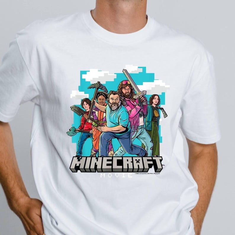 Minecraft Movie Shirt, Minecraft T-Shirt & Apparel Gift, minecraft game ...