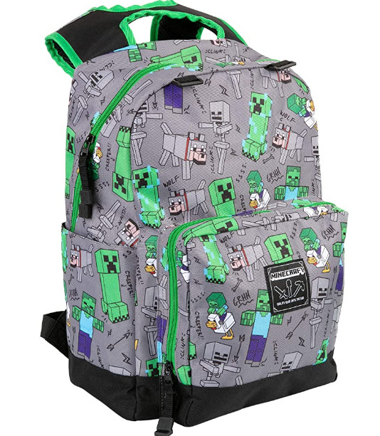 Minecraft My World Peripheral Treasure Box Shaped School Bag Shoulder ...