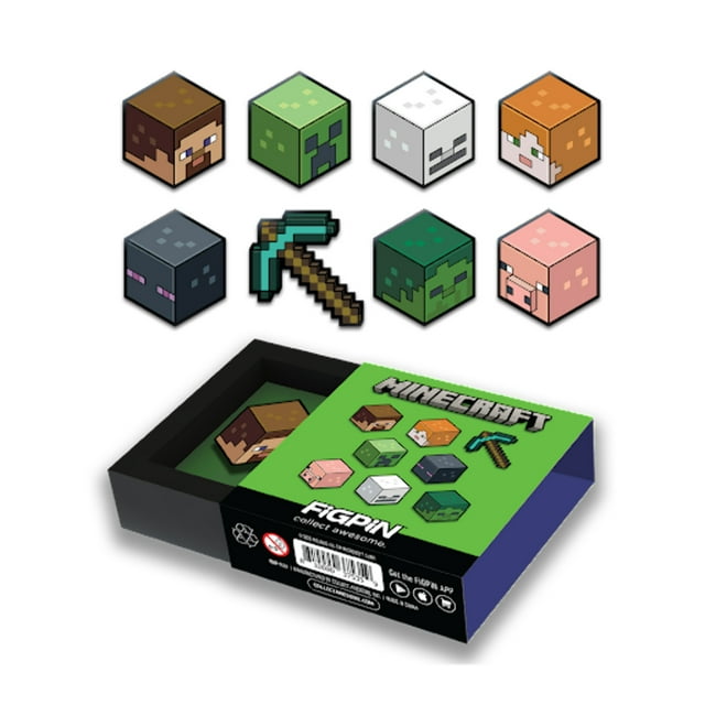 FiGPiN Minecraft Series 01 Mystery Mini Collectible Enamel Pin Blind ...