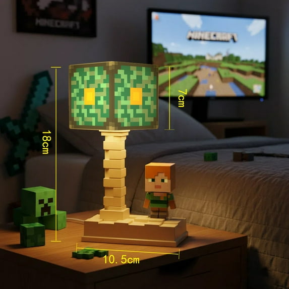 Minecraft Nether Reactor Core Night Light with Type-C Charging, 5-Level ...