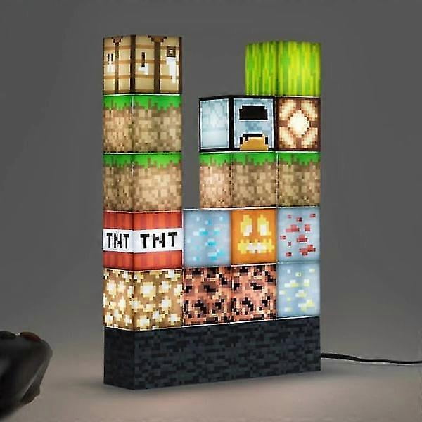 Minecraft Night Light - USB power - Creative Building Block Splicing ...
