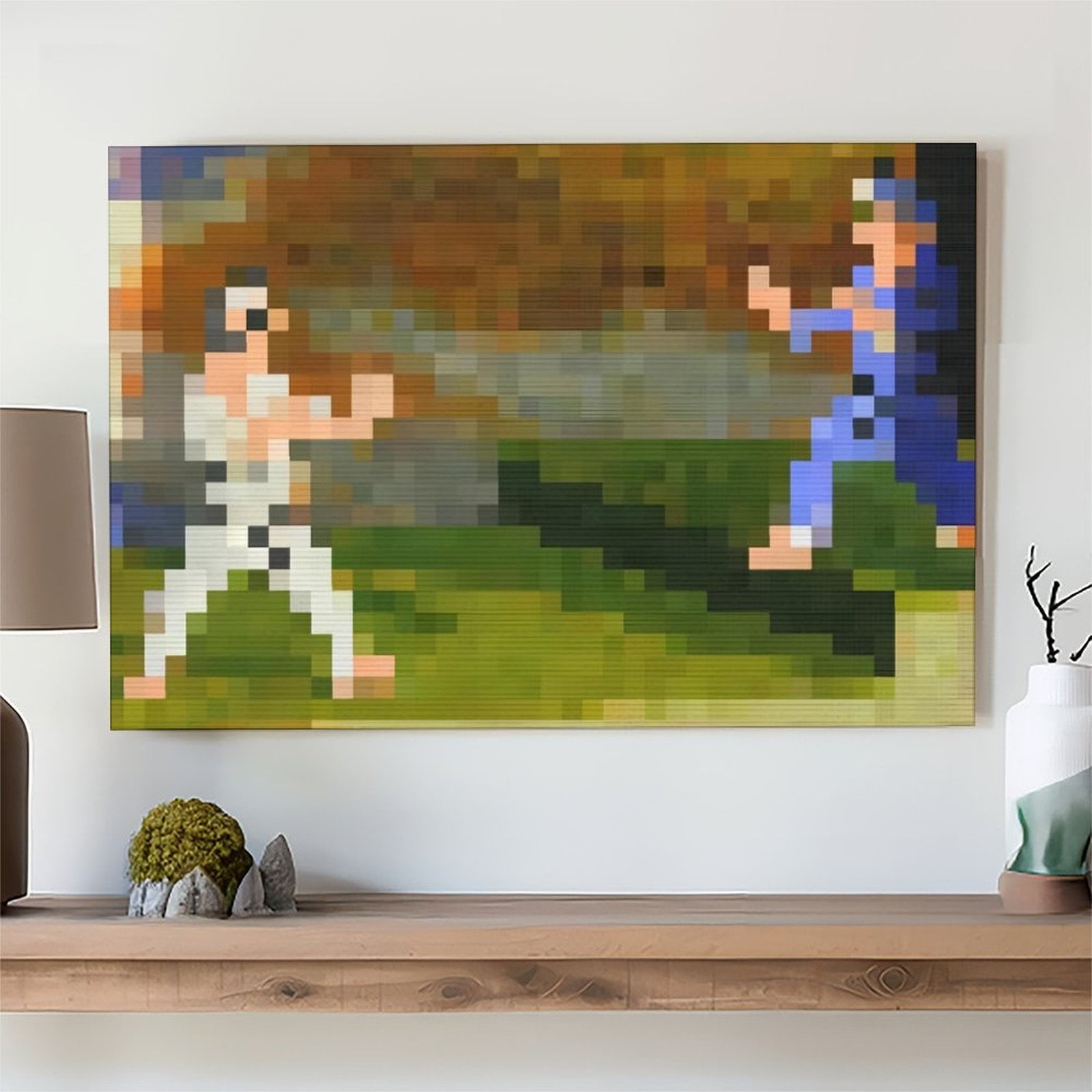 Minecraft Painting Fighters Print, Wall Decor, Room Decor, Gamer Gift ...