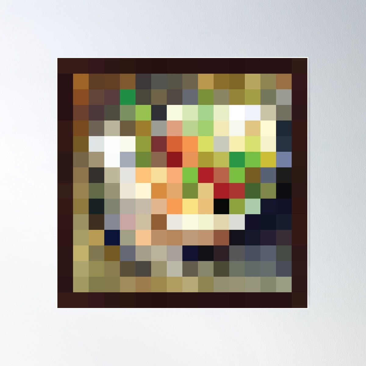 Minecraft Painting Kebab Med Tre Pepperoni Poster Wall Art, Modern Wall ...