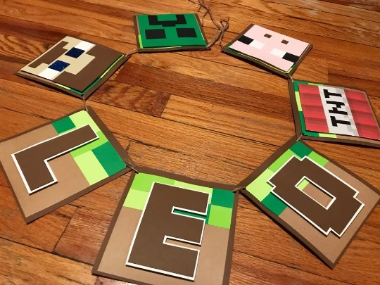 Minecraft Party Banner - Walmart.com