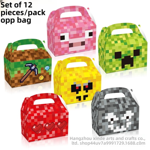 Minecraft Party Favor Candy Tote Paper Bags - Walmart.com