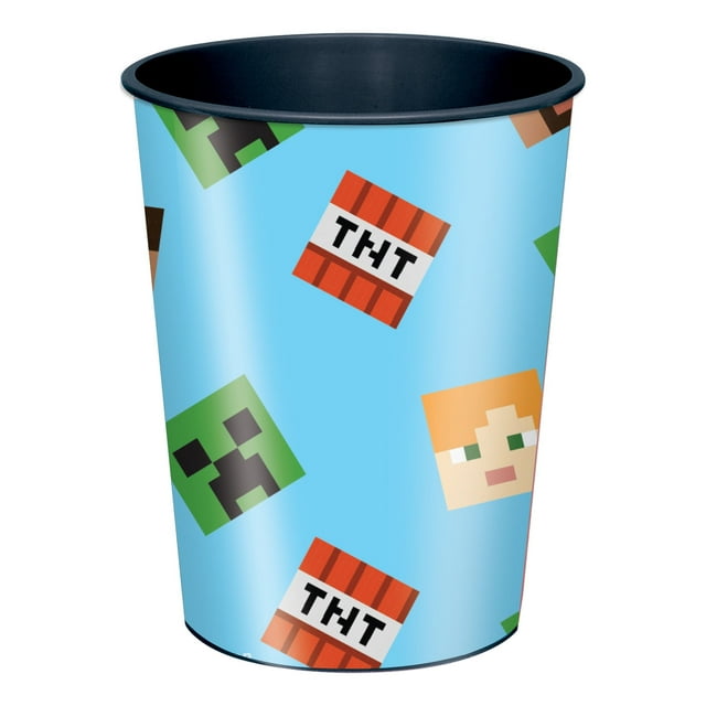 Minecraft Party Plastic Cup, 16 fl oz, 1ct - Walmart.com