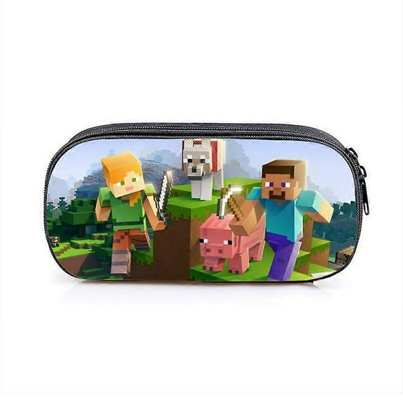 Minecraft Pencil Case Vertical square stationery case Polyester gaming ...