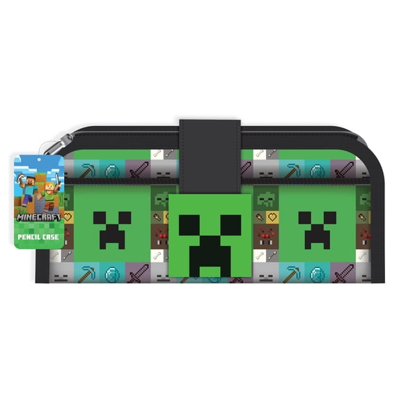 Minecraft Pencil Pouch, Unisex, Soft Case, 9.175"L x 4"H, Multicolor ...