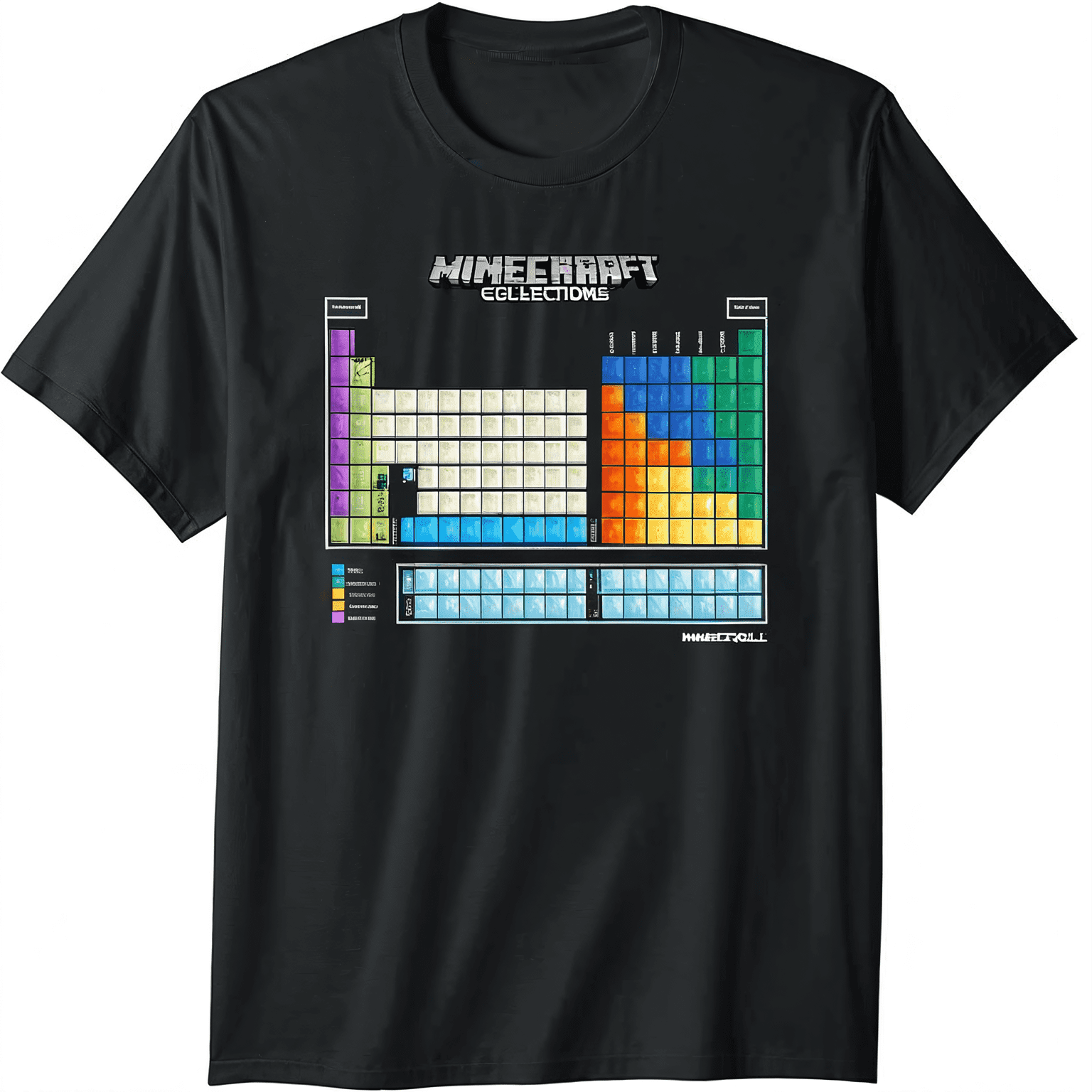 Minecraft Periodic Table Of Blocks T-Shirt - Walmart.com