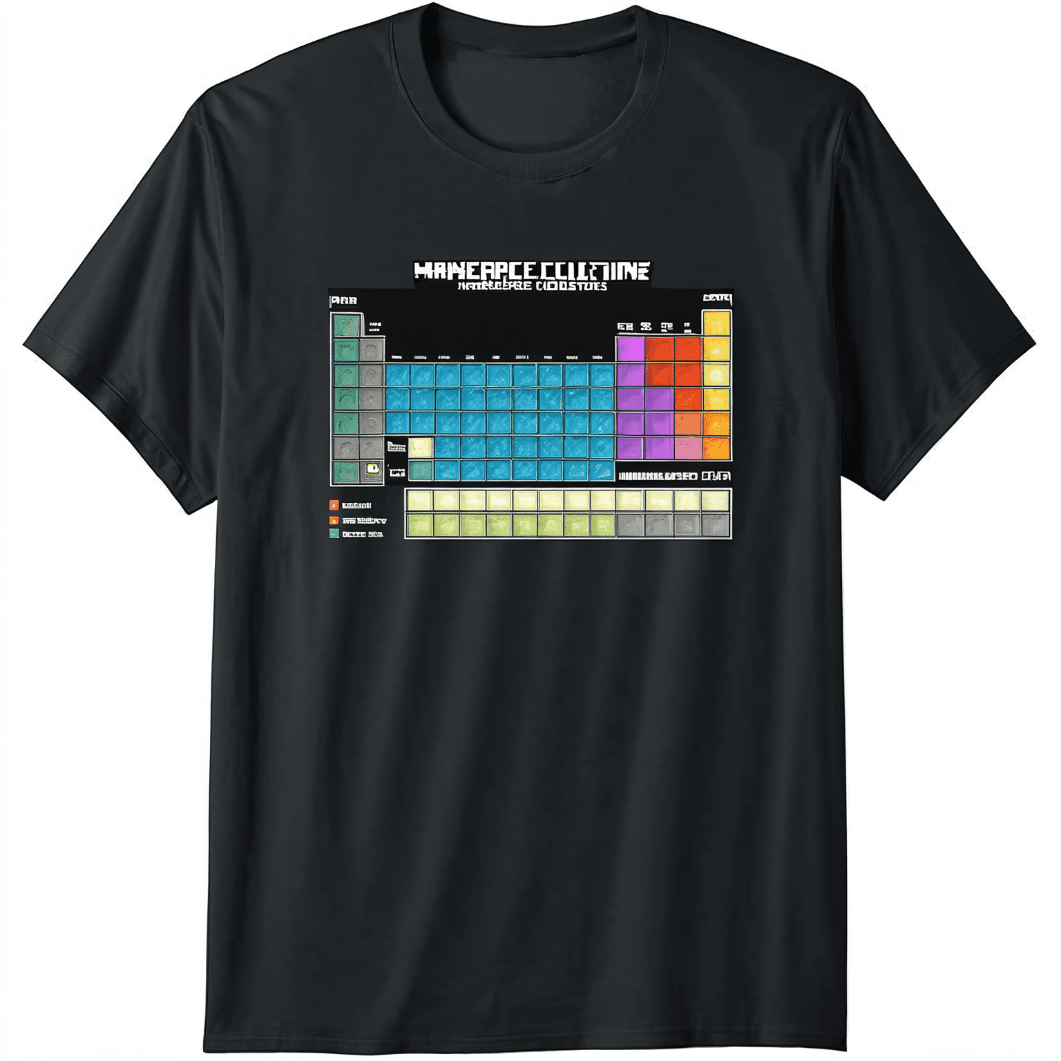 Minecraft Periodic Table Of Blocks T-Shirt - Walmart.com