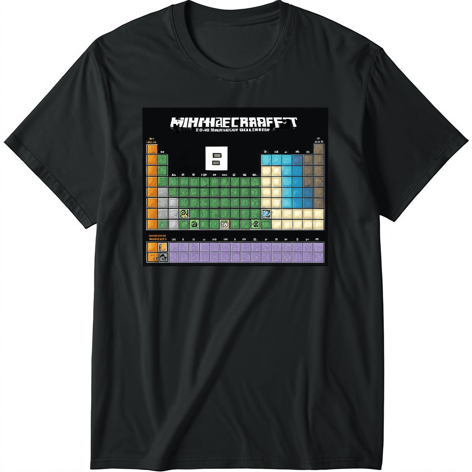Minecraft Periodic Table Of Blocks T-Shirt - Walmart.com