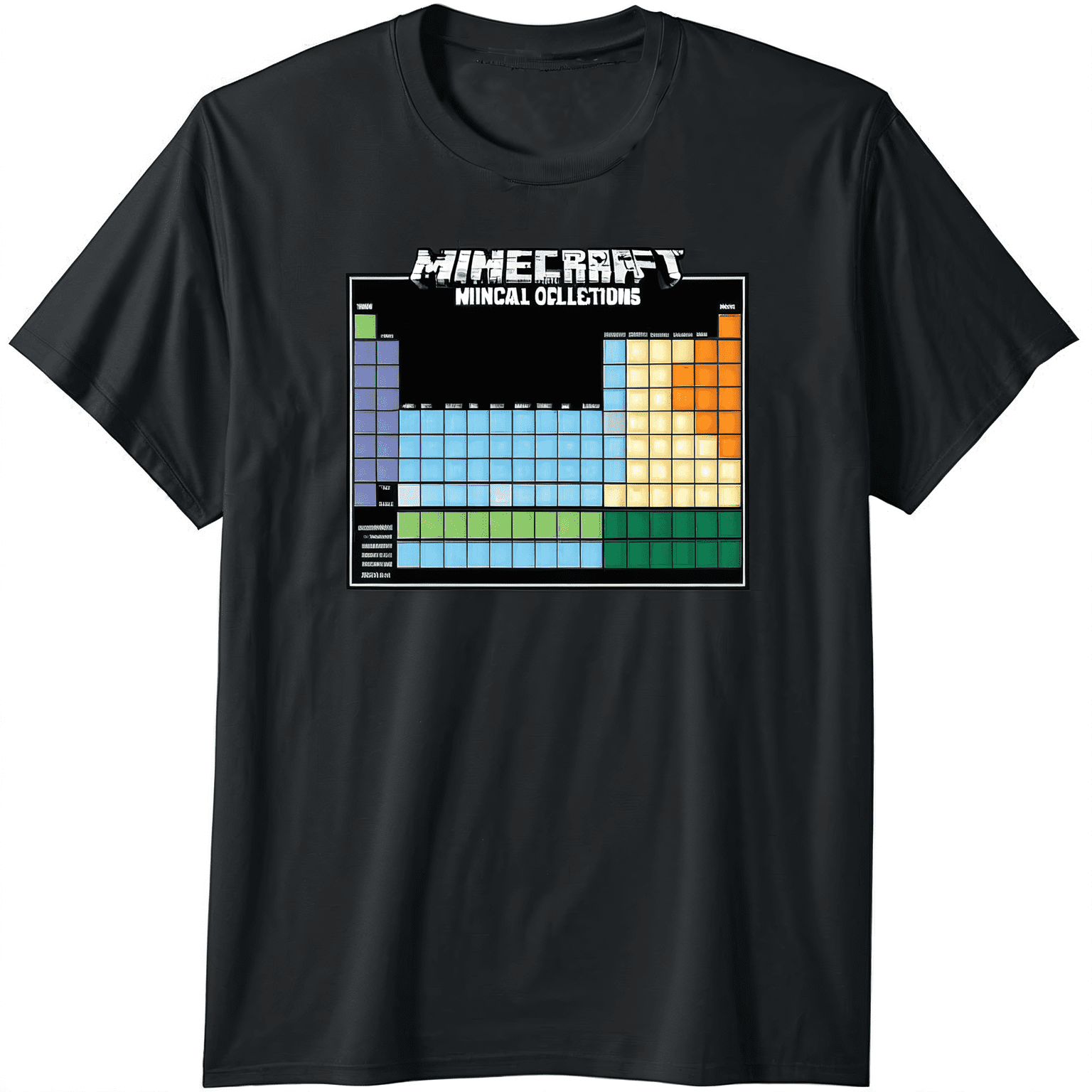 Minecraft Periodic Table Of Blocks T-Shirt - Walmart.com