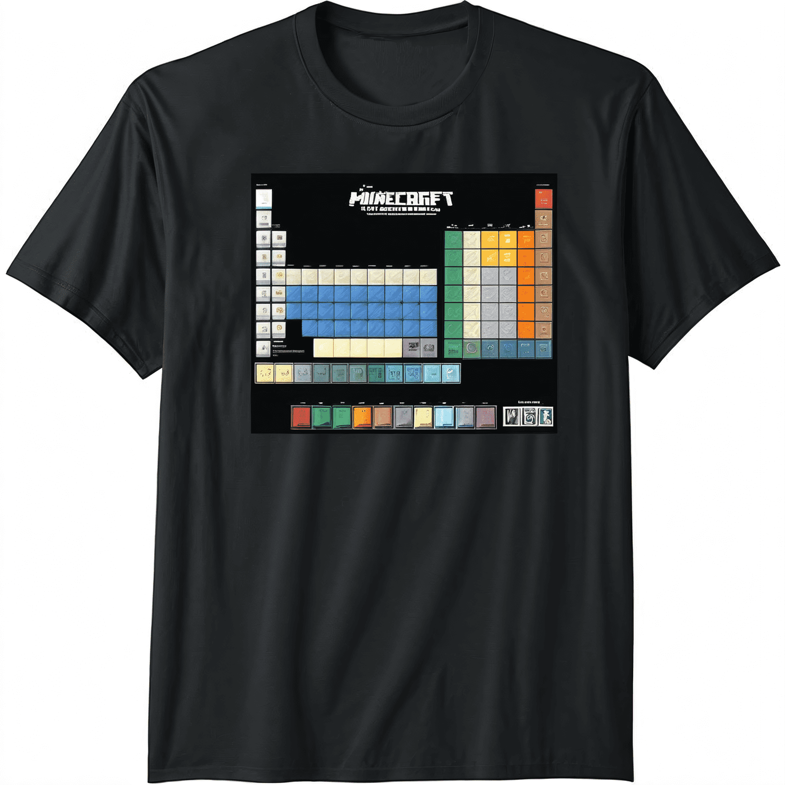 Minecraft Periodic Table Of Blocks T-Shirt - Walmart.com