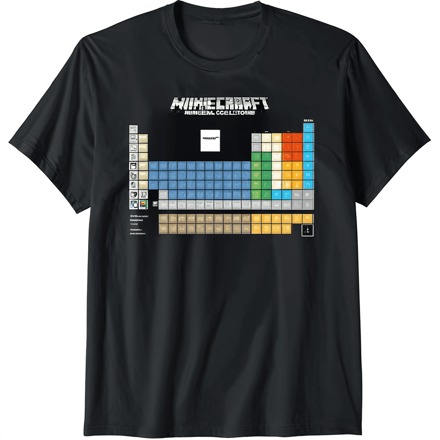 Minecraft Periodic Table Of Blocks T-Shirt - Walmart.com