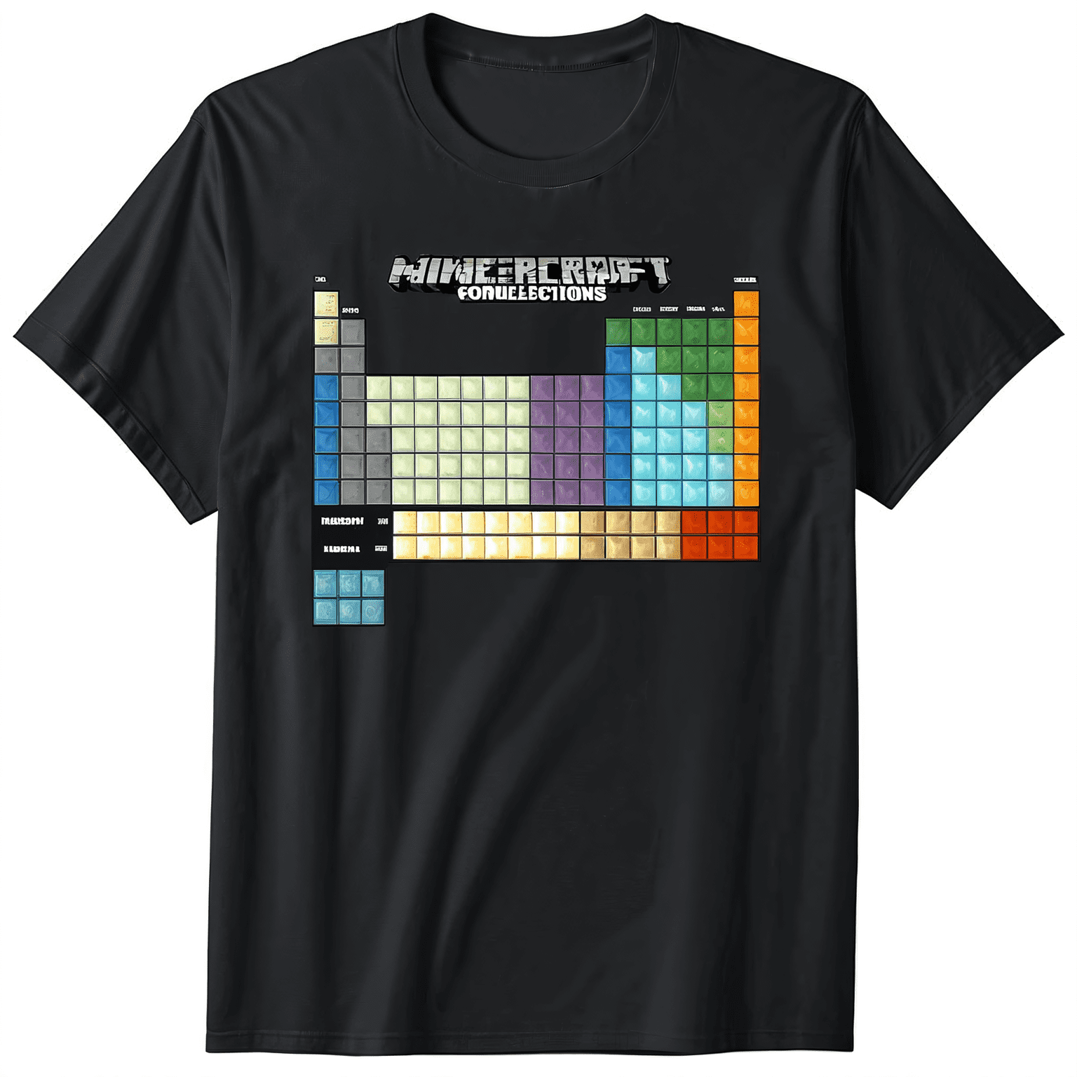 Minecraft Periodic Table Of Blocks T-Shirt - Walmart.com