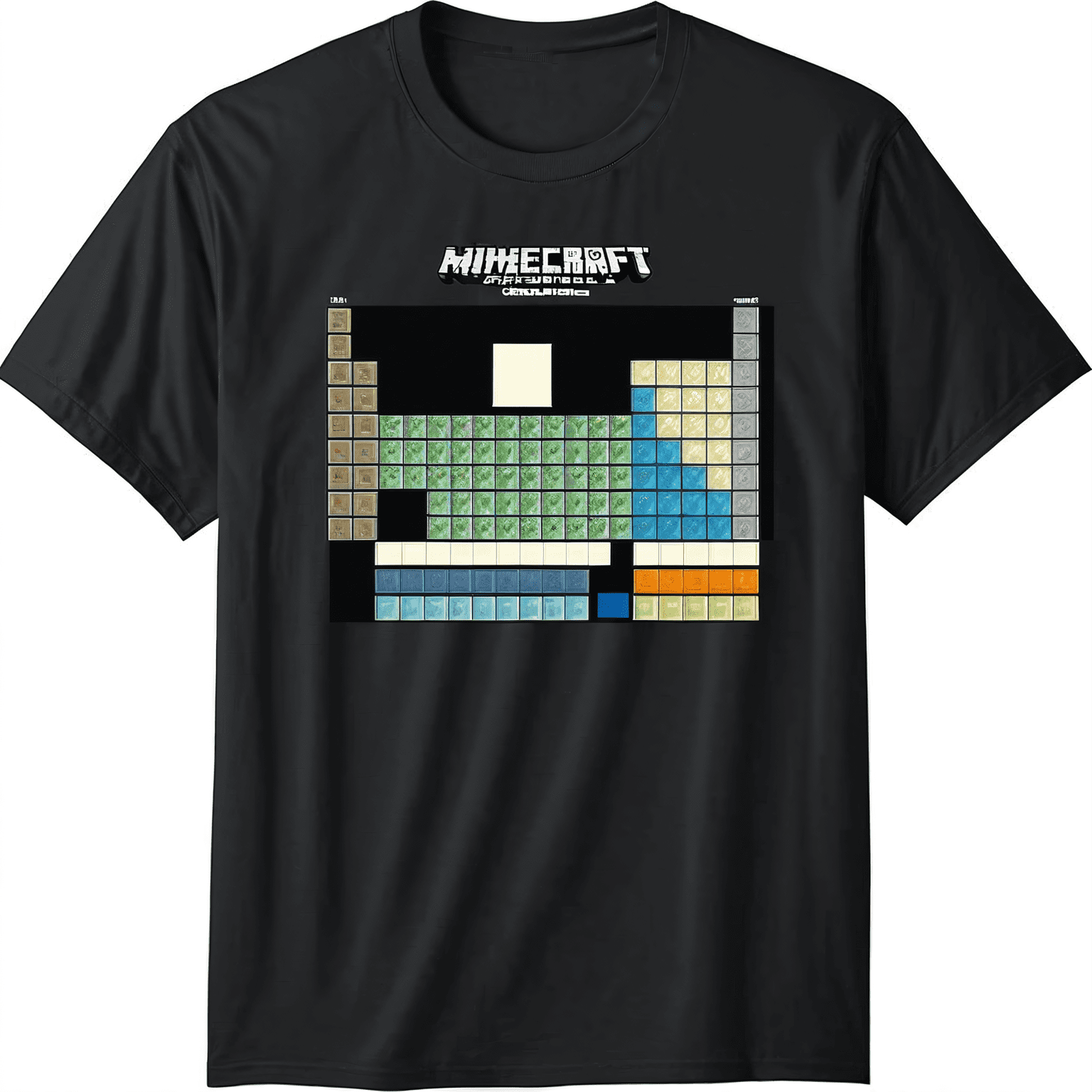 Minecraft Periodic Table Of Blocks T-Shirt - Walmart.com