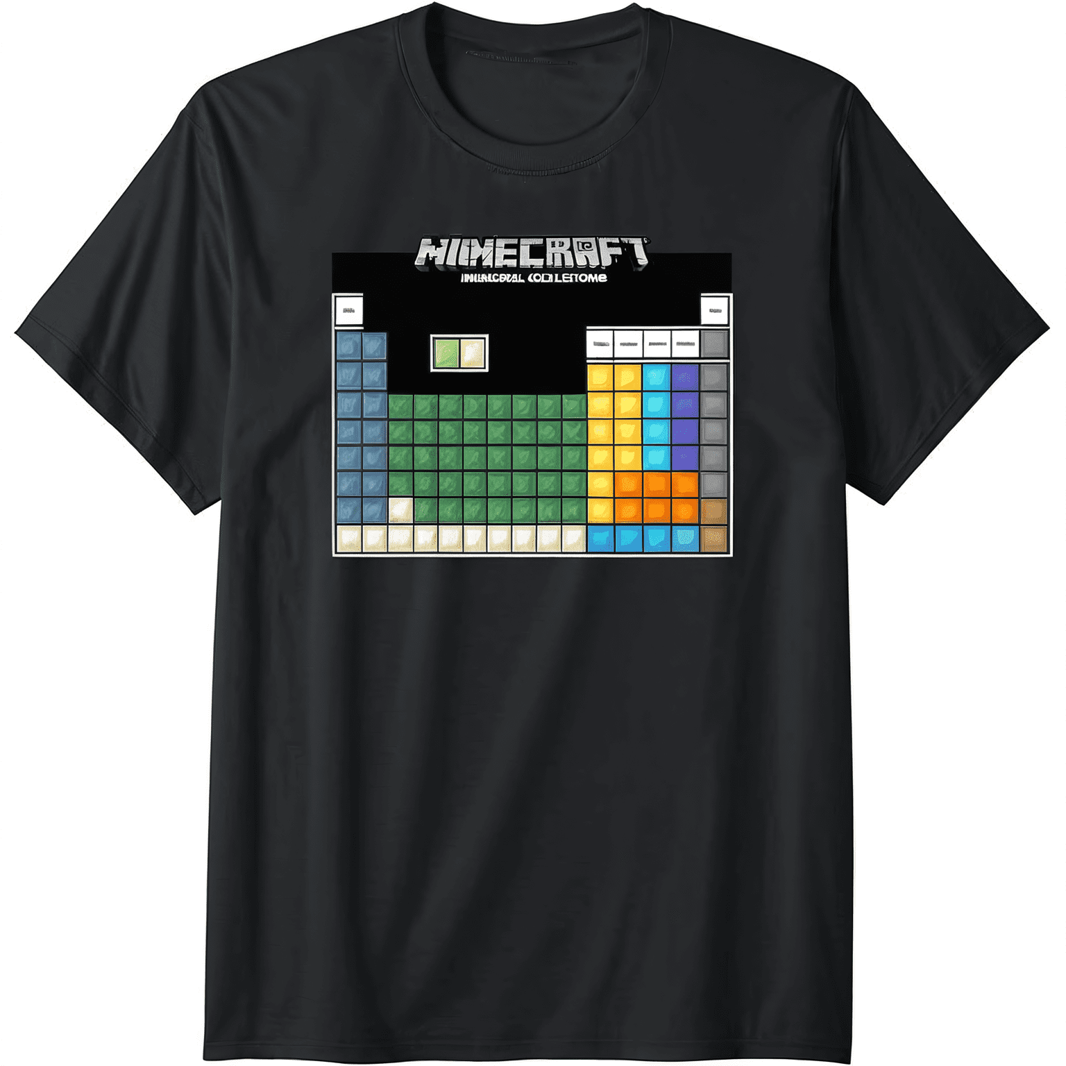 Minecraft Periodic Table Of Blocks T-Shirt - Walmart.com