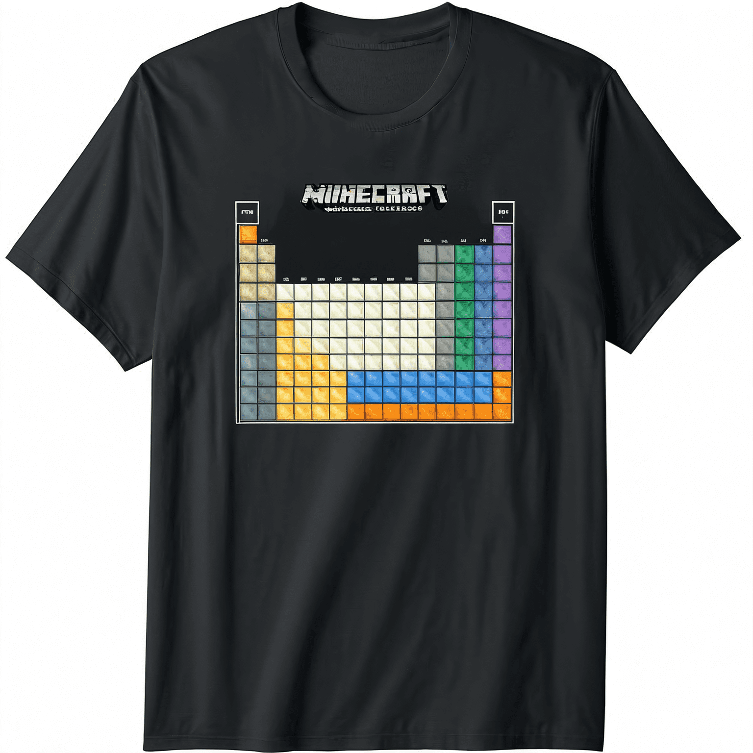 Minecraft Periodic Table Of Blocks T-Shirt - Walmart.com