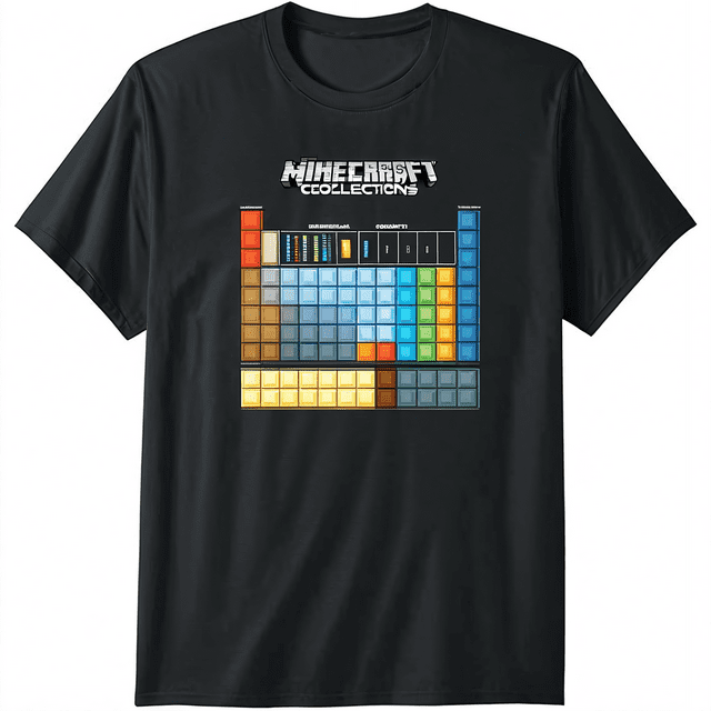 Minecraft Periodic Table Of Blocks T-Shirt - Walmart.com