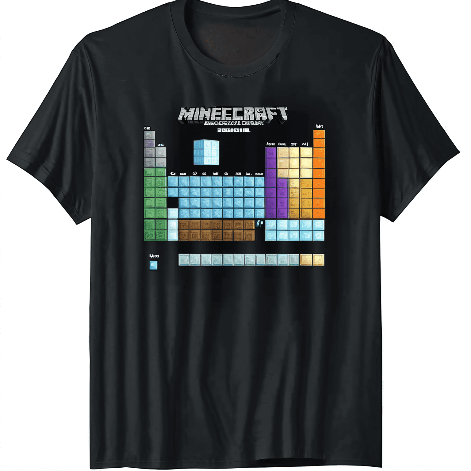 Minecraft Periodic Table Of Blocks T-Shirt - Walmart.com
