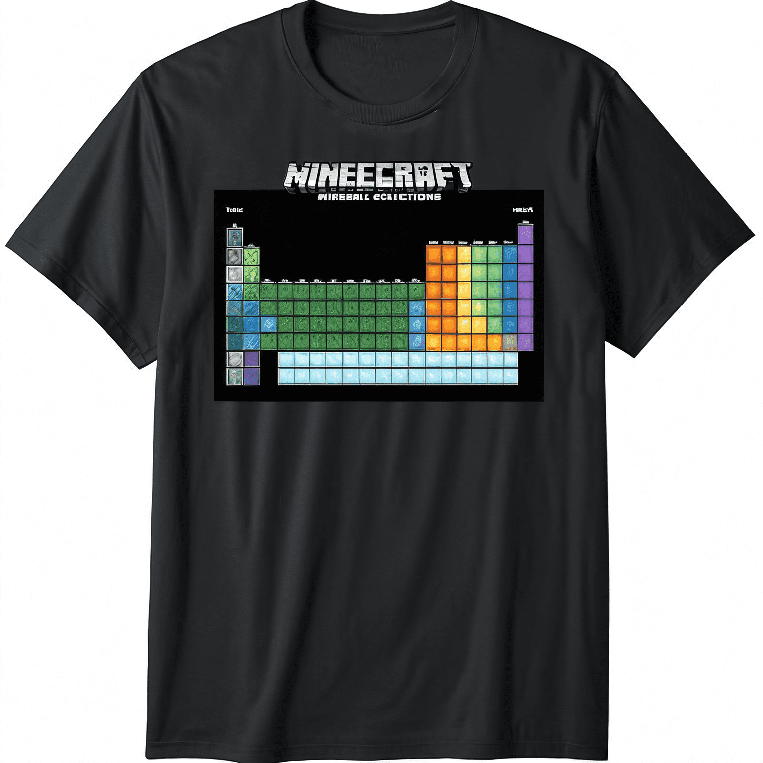 Minecraft Periodic Table Of Blocks T-Shirt - Walmart.com
