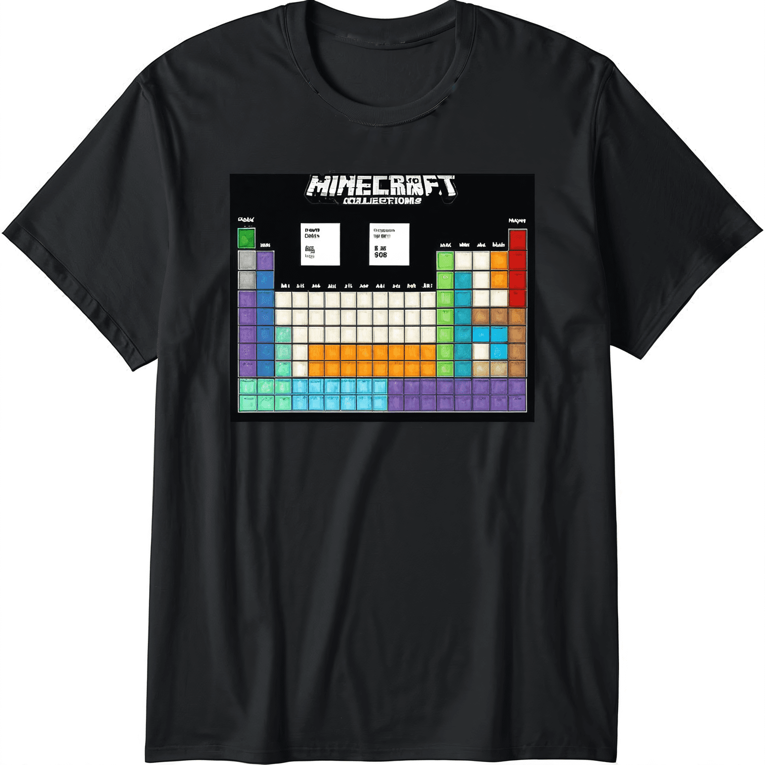 Minecraft Periodic Table Of Blocks T-Shirt - Walmart.com