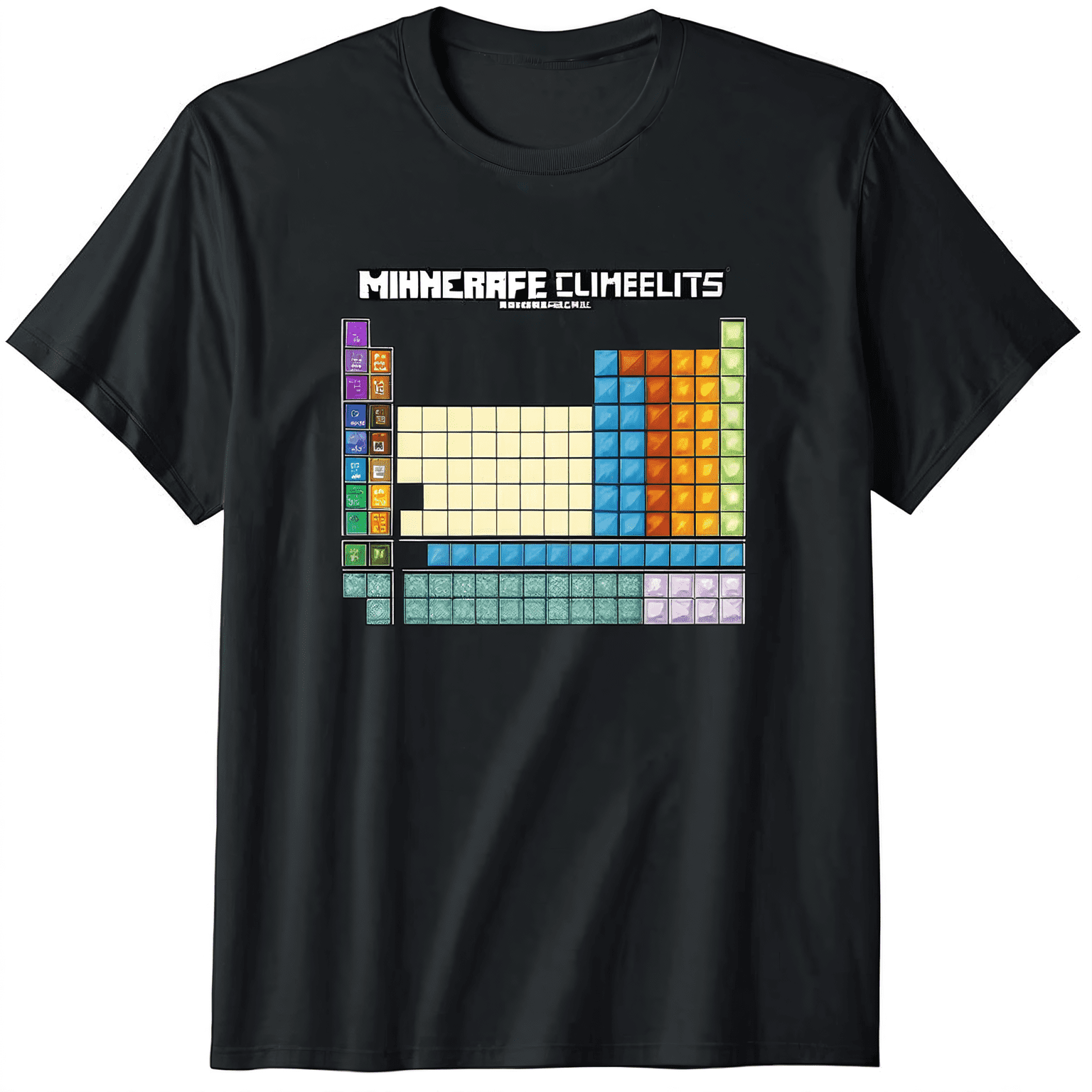 Minecraft Periodic Table Of Blocks T-Shirt - Walmart.com