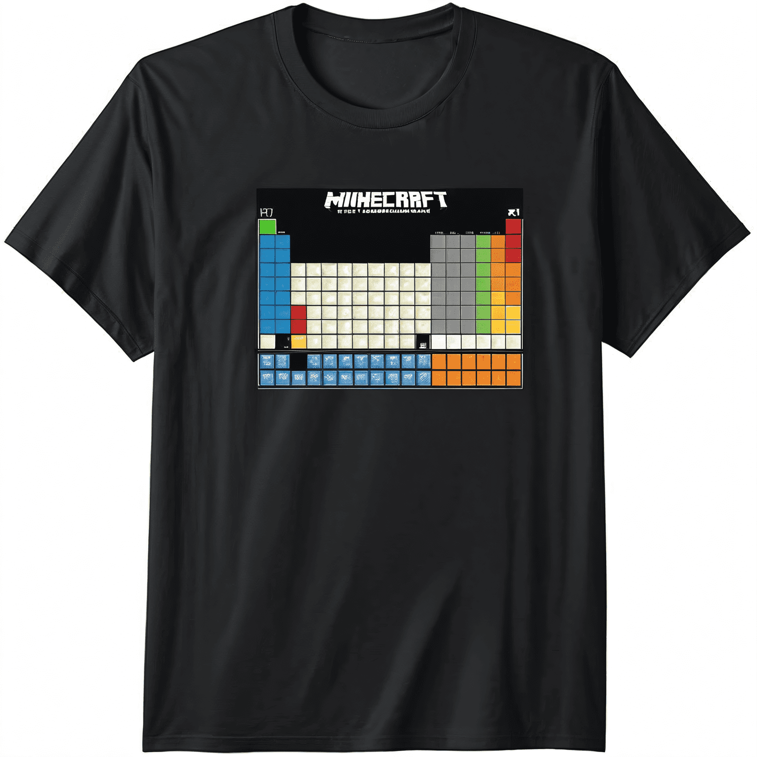 Minecraft Periodic Table Of Blocks T-Shirt - Walmart.com