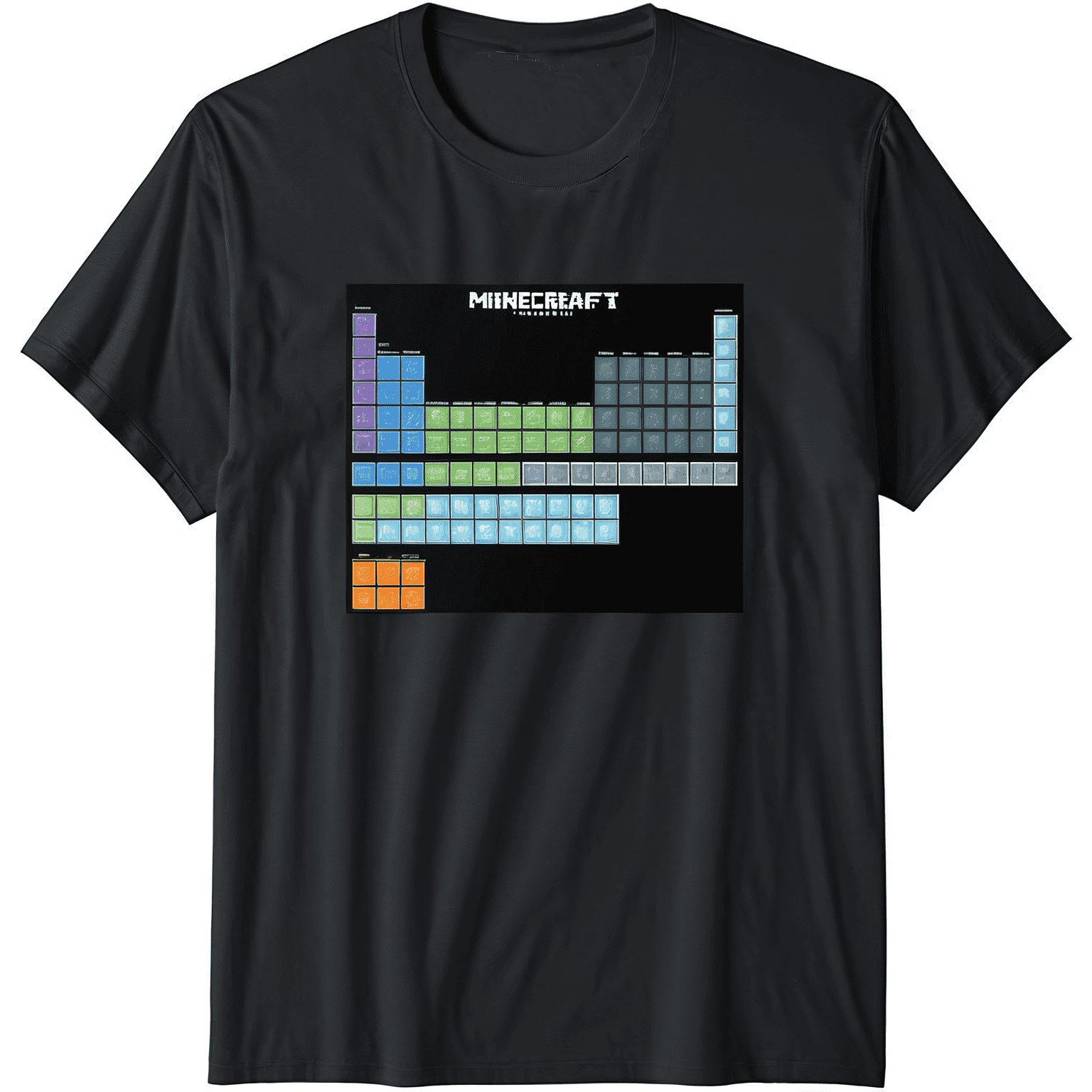 Minecraft Periodic Table Of Blocks T-Shirt - Walmart.com