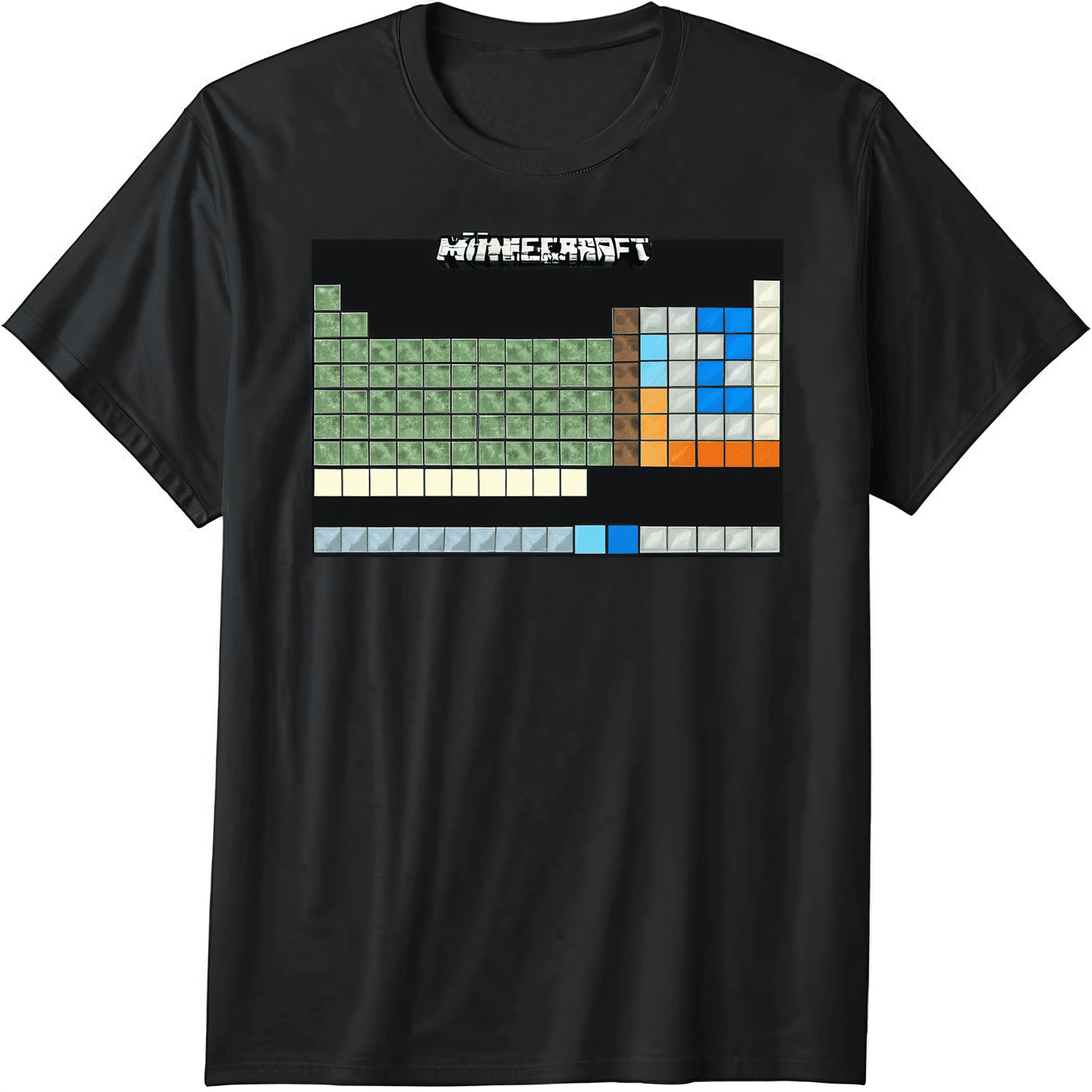 Minecraft Periodic Table Of Blocks T-Shirt - Walmart.com