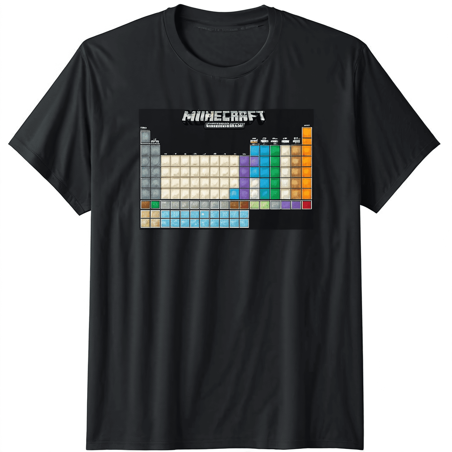 Minecraft Periodic Table Of Blocks T-Shirt - Walmart.com