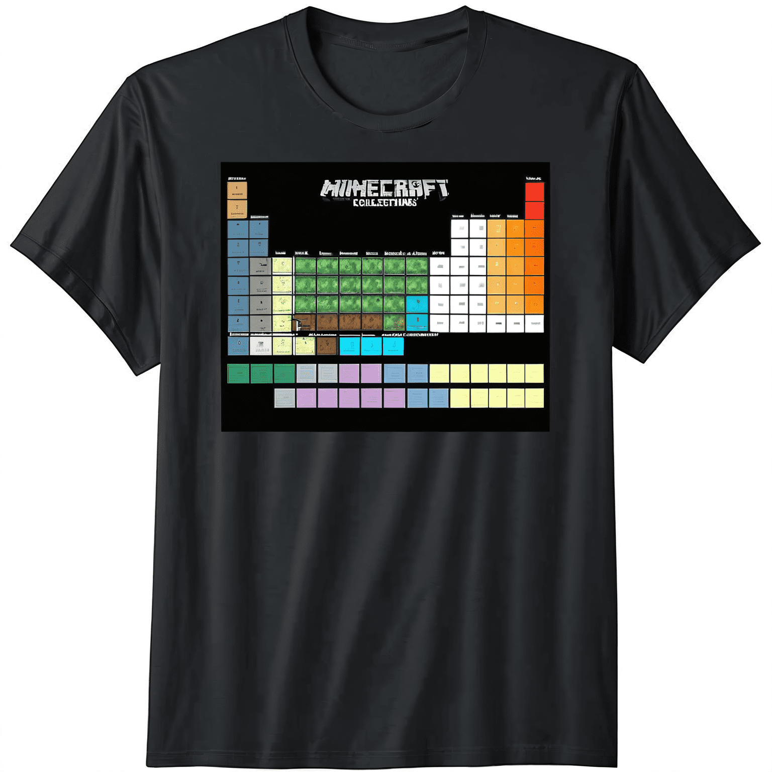Minecraft Periodic Table Of Blocks T-Shirt - Walmart.com