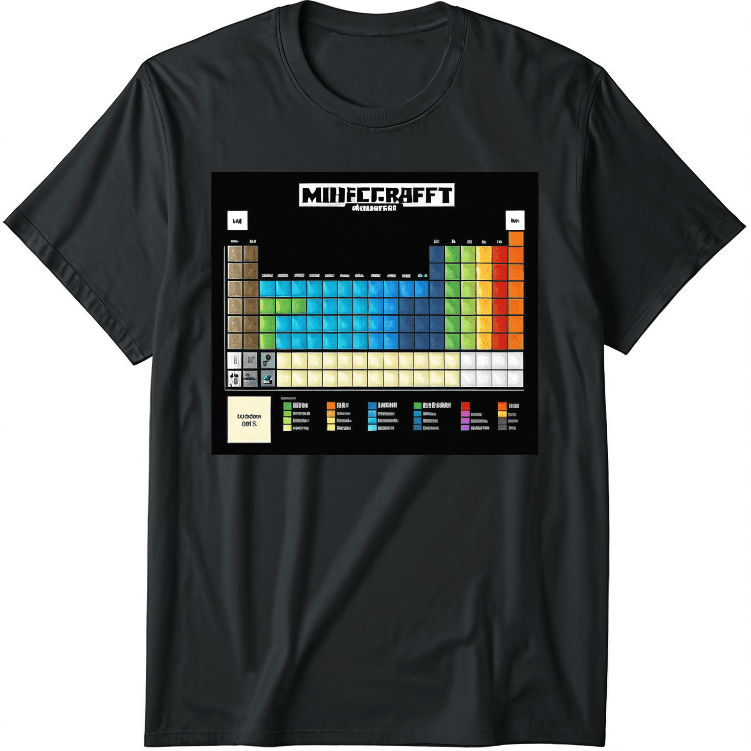 Minecraft Periodic Table Of Blocks T-Shirt - Walmart.com