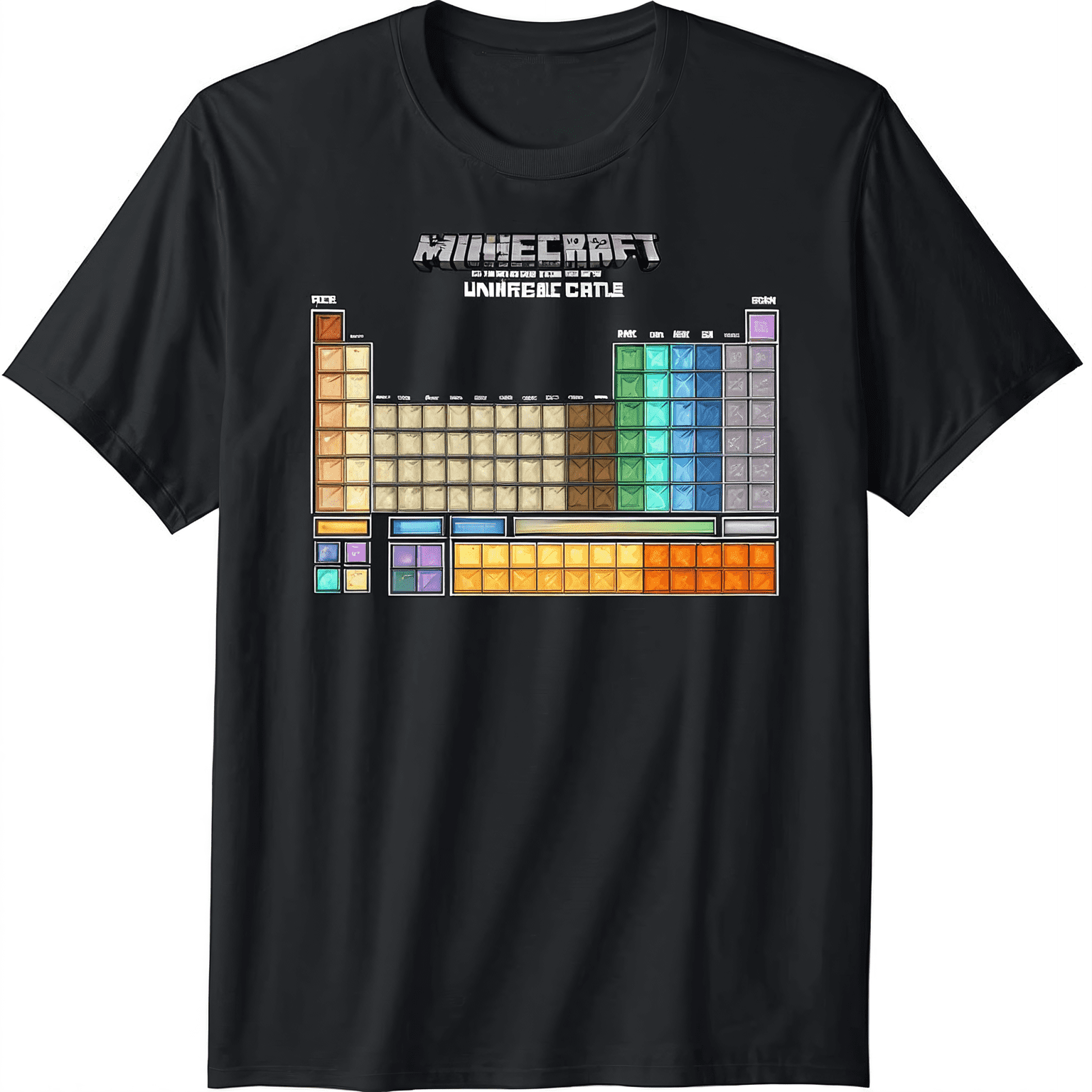 Minecraft Periodic Table Of Blocks T-Shirt - Walmart.com