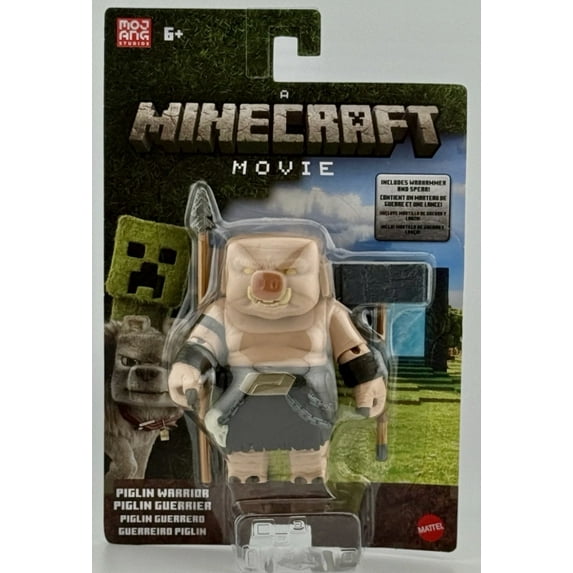 Minecraft Piglin Warrior Action Figure & Accessories, 3.25-inch scale ...