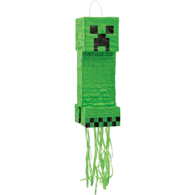 Minecraft Pinata, Pull String, 21 x 10in - Walmart Business Supplies