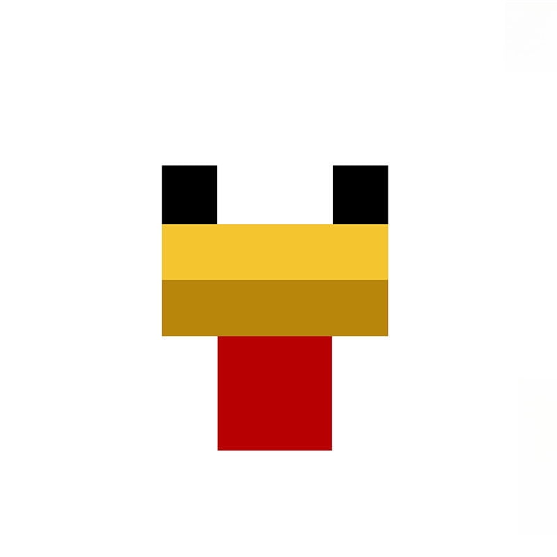 Minecraft Pixel Art Canvas Print – 20x20cm Unframed Wall Decor with ...